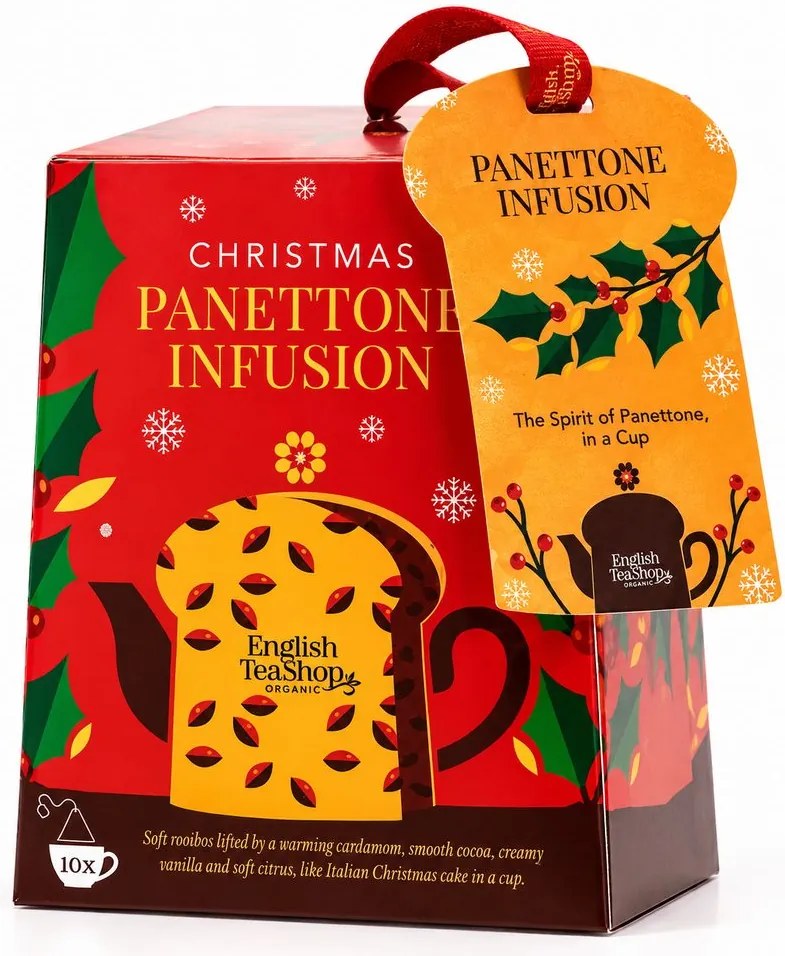 ENGLISH TEA SHOP Čajová směs Panettone 10 ks