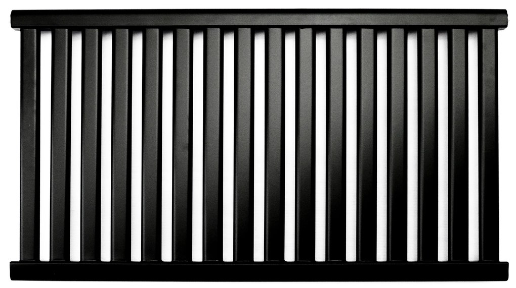 Regnis Kalipso Room, topné těleso 540x1200mm s připojením 500mm, 637W, černá matná, KPP/1200/540/D500/BLACK
