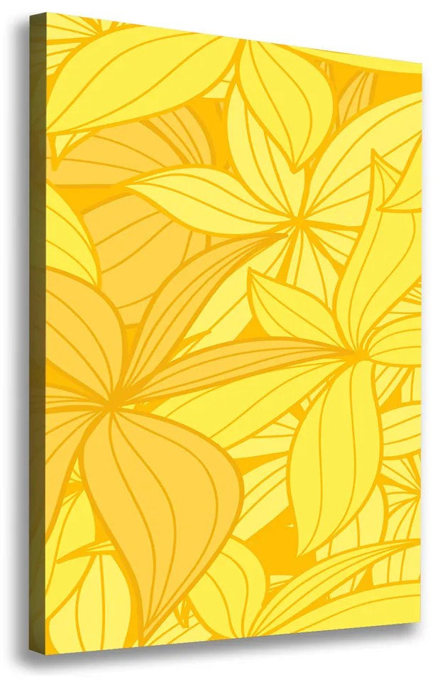 Wallmuralia Foto obraz canvas Žluté květiny 70x100 cm