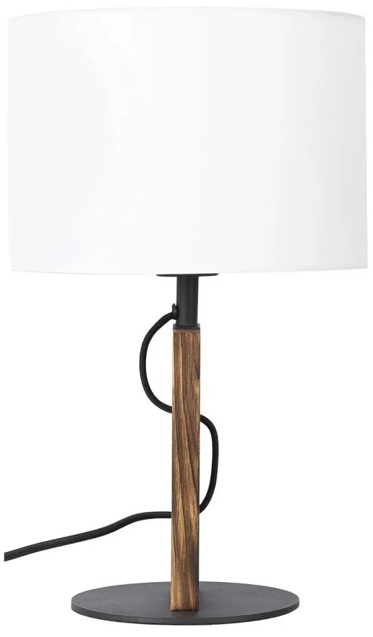 Stolní lampa PINUS 1xE27/40W/230V bílá/dřevo