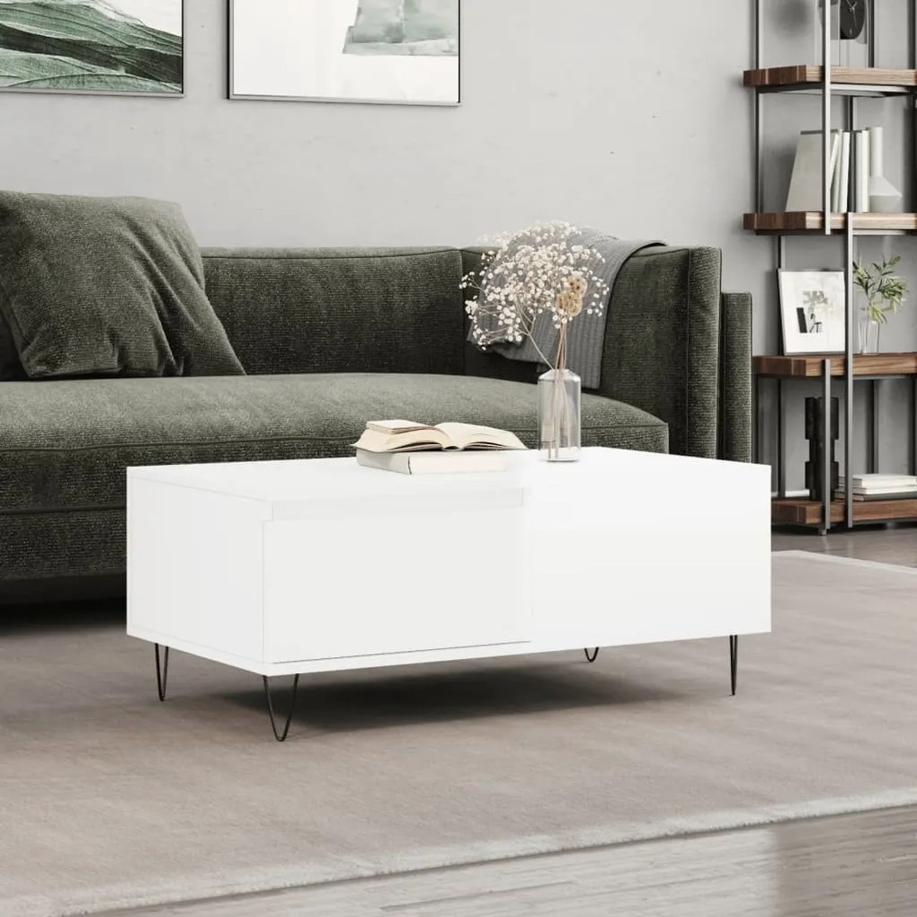 vidaXL Konferenční stolek 90 x 50 x 36,5 cm kompozitní dřevo [830809] Barva: Betonová šedá