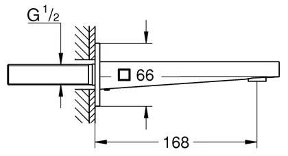 GROHE 13404003 - Vanová vpusť PLUS 168 mm lesklý chrom