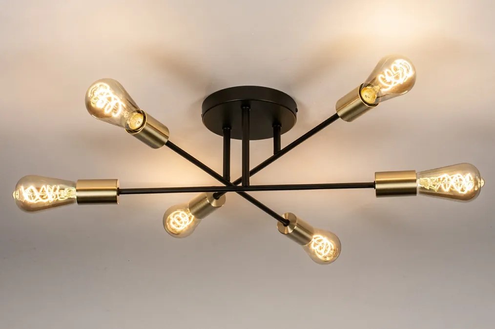 Stropní designové svítidlo do obýváku Bulb Vernon Sydney Gold 6