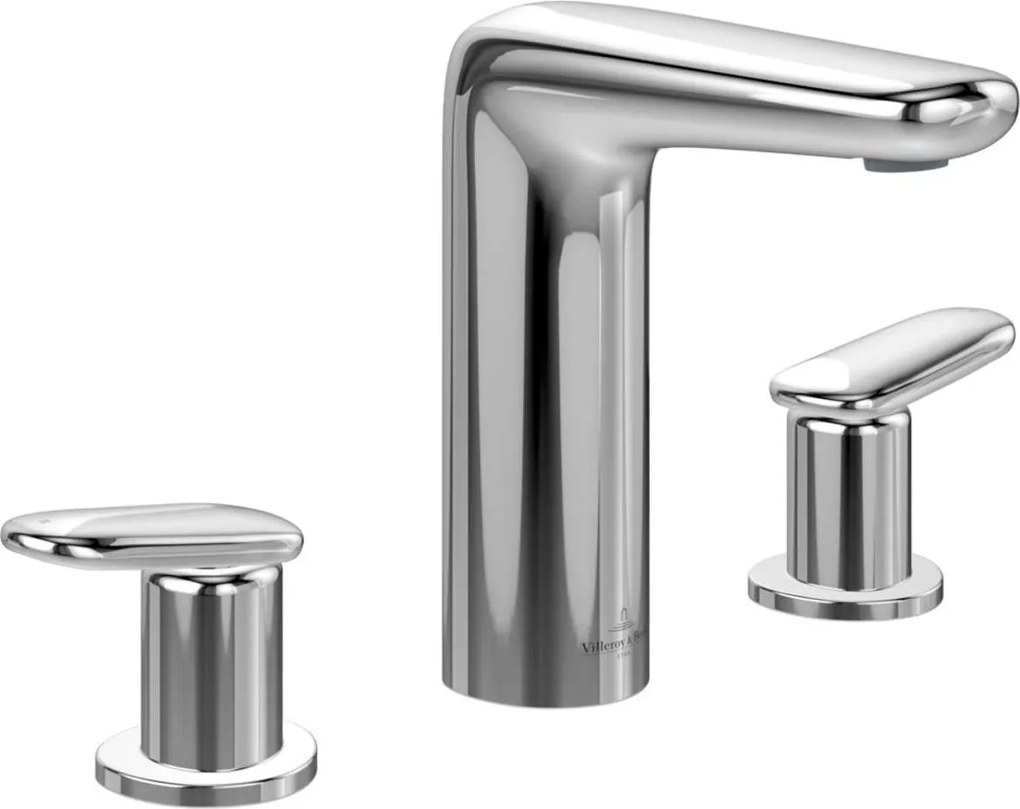 Villeroy & Boch Antao - Umyvadlová baterie s výpustí Push-Open, 3-otvorová instalace, chrom TVW11100100061