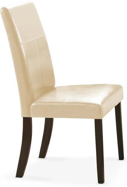 Bighome - Jídelní židle KAMRANESA – wenge/béžová