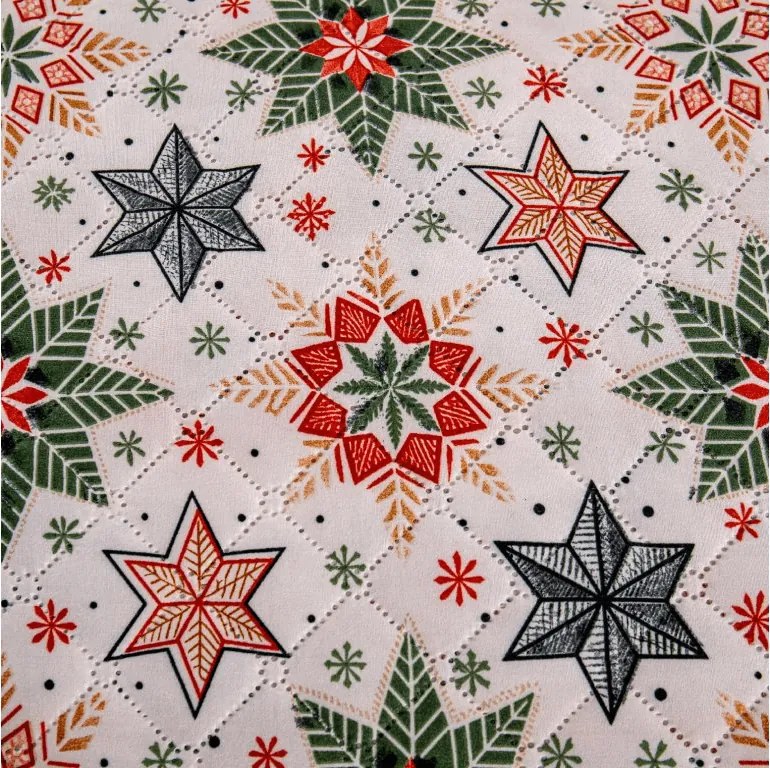 Přehoz na postel CHRISTMAS STAR, barevný Rozměr: 220 x 240 cm