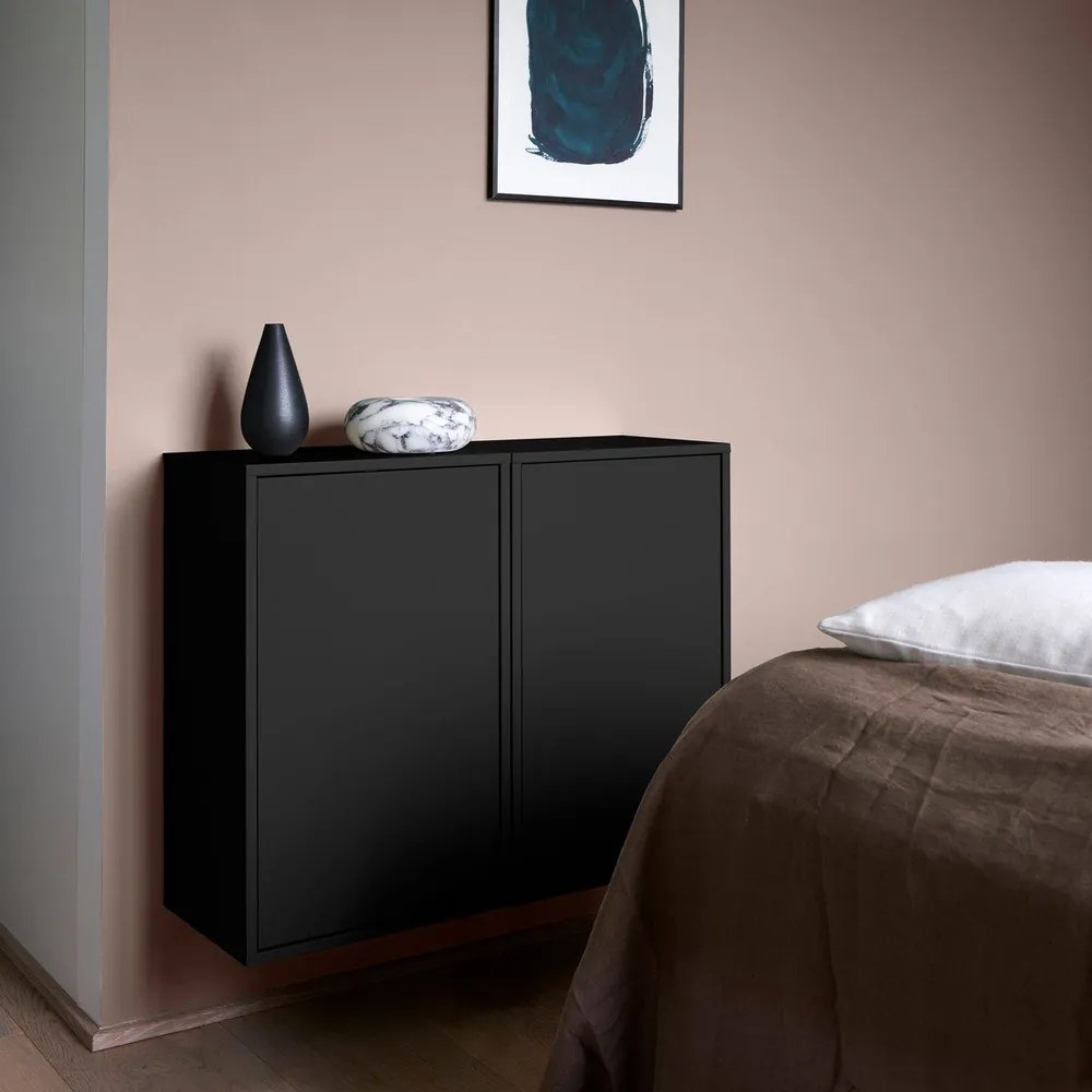 Černý nástěnný koš na prádlo Laundry Box – ReCollector