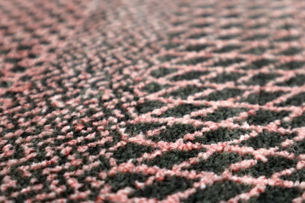 Diamond Carpets India, Ručně vázaný kusový koberec Diamond DC-MCN Black/rust, 120x170, červená, chodba / předsíň