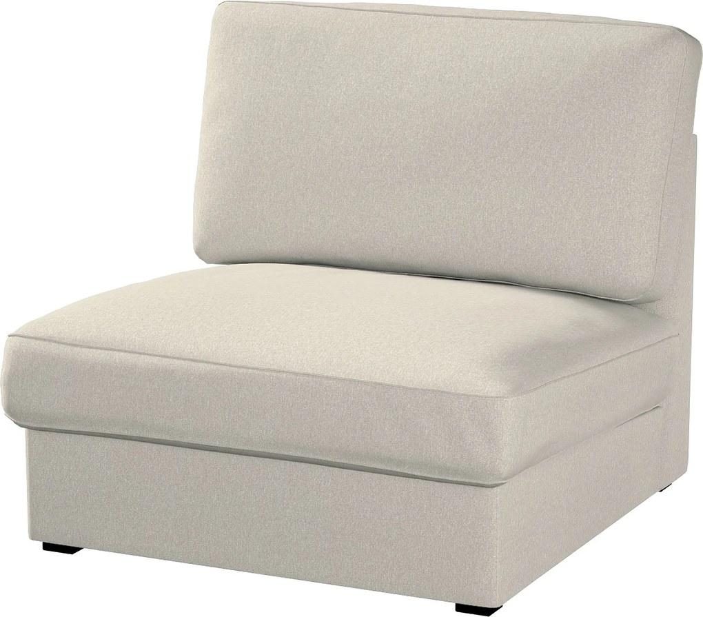 Potah na neskládací křeslo IKEA Kivik barva béžová látka pletený vzor