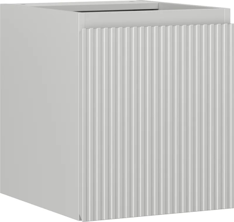 Mexen Rivel, koupelnová skříňka 40 cm, 1 dvířka, s drážkami, šedá matná, 91A21-04047-1-BF62