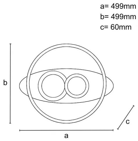 LED Stmívatelné stropní svítidlo LED/105W/230V 3000-6500K + dálkové ovládání