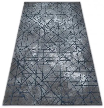 koberec AKRYL VALENCIA 3949 INDUSTRIAL šedá / modrý velikost 240x350 cm | krásné koberce cz