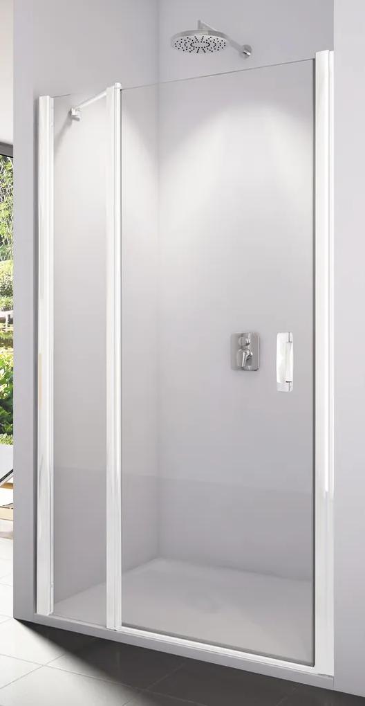 Sprchové dveře jednokřídlé s pevnou stěnou 90 cm (SL13 0900 04 07) SanSwiss