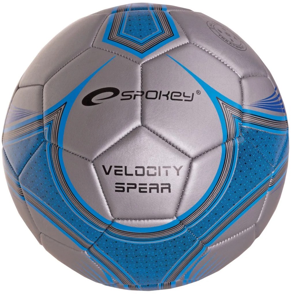 Spokey VELOCITY SPEAR Fotbalový míč stříbrno-modrý č.5