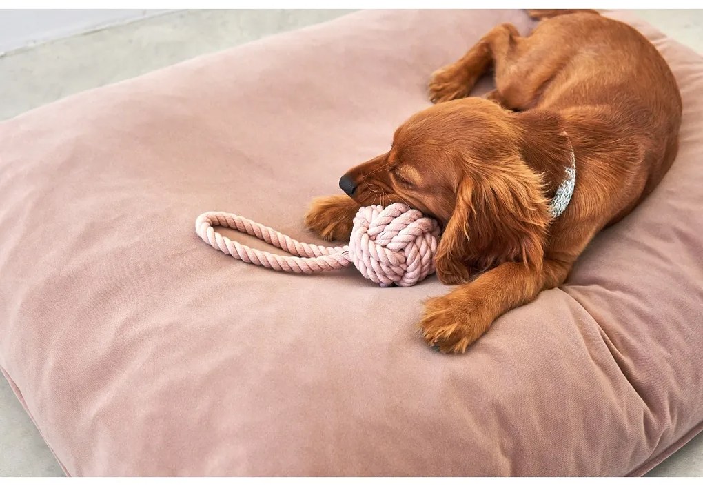Lanová hračka pro psy MiaCara Nodo nude 18 cm