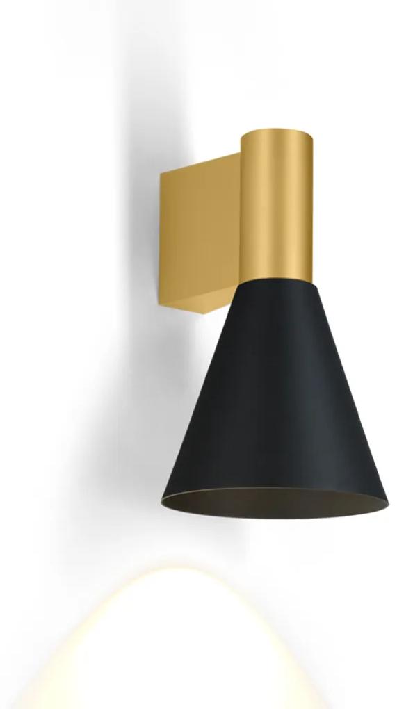 Nástěnné designové svítidlo Odrey Wall 1.4 Barva: Zlatá / Černá