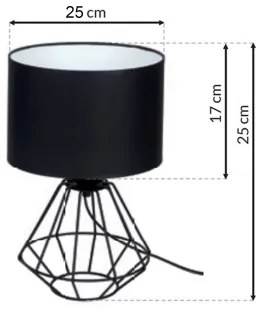 Stolní lampa COLIN 1xE27/60W/230V
