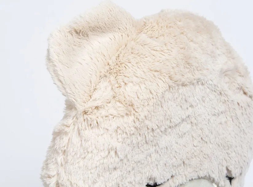 Dětský dekorační polštářek MEDVÍDEK 27cm, béžový