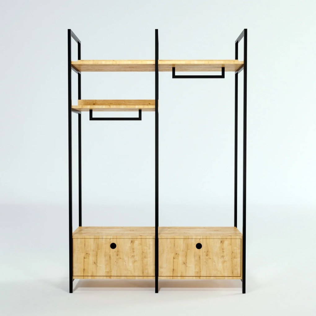 Kalune design Otevřená šatní skříň PERM 120x180 cm