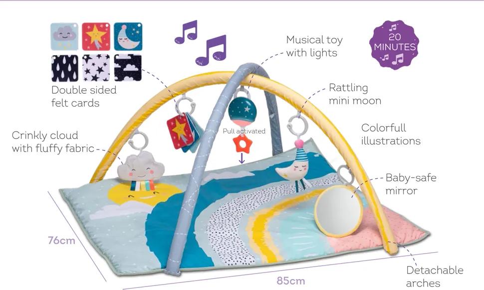 Hrací deka s hrazdou Měsíček