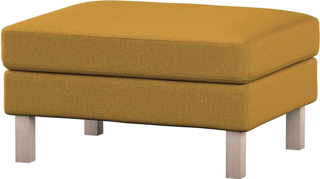 Potah na podnožku IKEA Karlstad barva žlutá látka pletený vzor