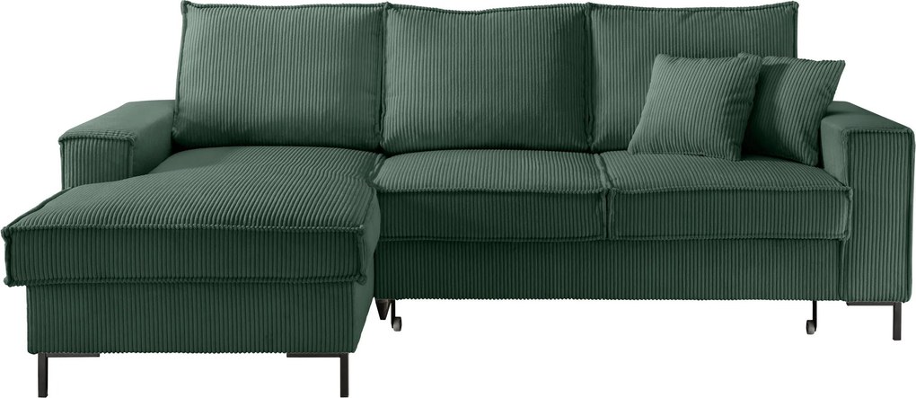 XXXLutz ROHOVÁ SEDAČKA, textil, tmavě zelená P & B - Sedací soupravy - 002310021706