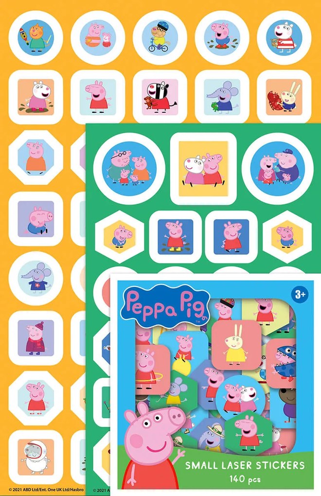 JIRI MODELS Samolepkový set s omalovánkami a voskovkami Peppa Pig 5