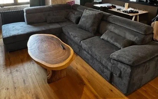 Rohová sedací souprava Corona, levá, šedá (poso 34)