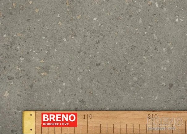 Breno PVC SILVERTEX Zaragoza 969D – dekor šedého betonu, šíře 200 cm