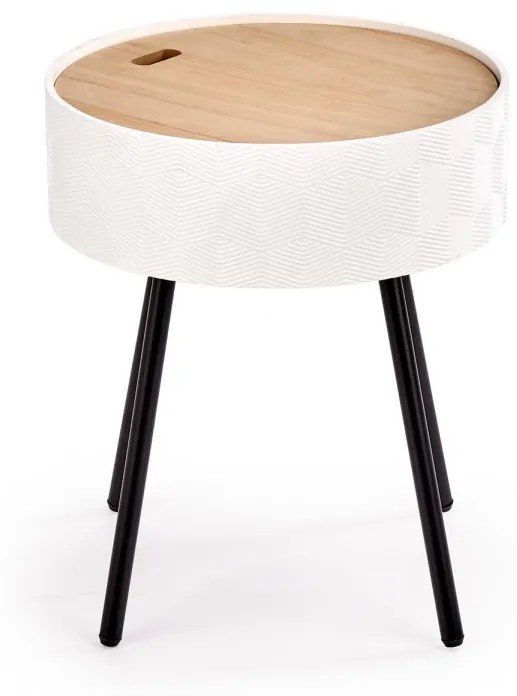 Odkládací stolek Ara bílý
