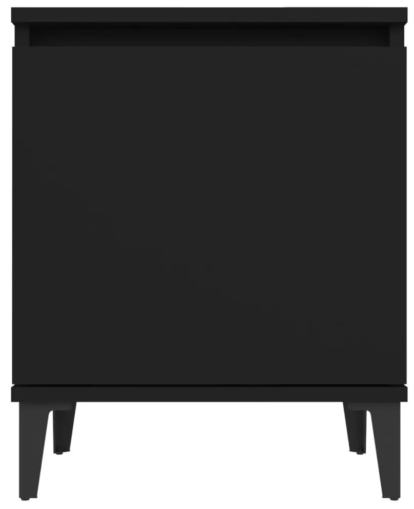 Noční stolky Brunati III - 2 ks - 40x30x50 cm | černé