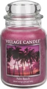 Village Candle Vonná svíčka ve skle, Palmová pláž - Palm Beach, 26oz Premium