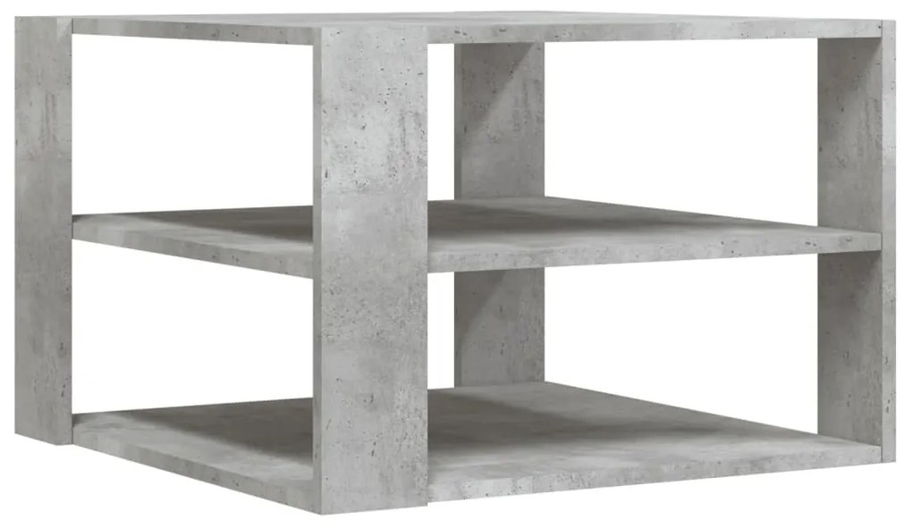 vidaXL Konferenční stolek betonově šedý 59,5 x 59,5 x 40 cm kompozit