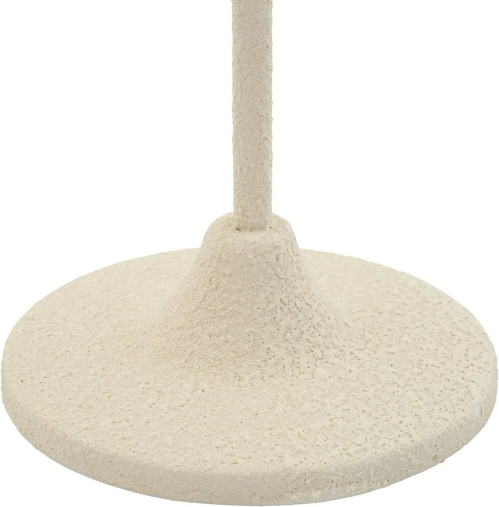 Kovový svícen Pigna 33 cm krémový