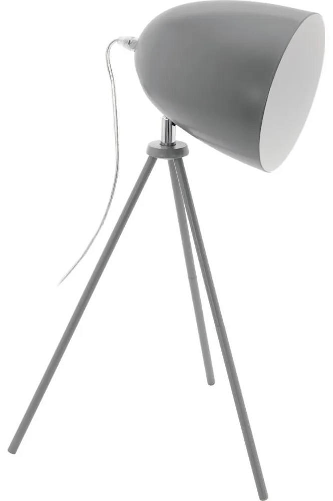 Eglo 33094 - Stolní lampa DUNDEE 1xE27/60W/230V šedá