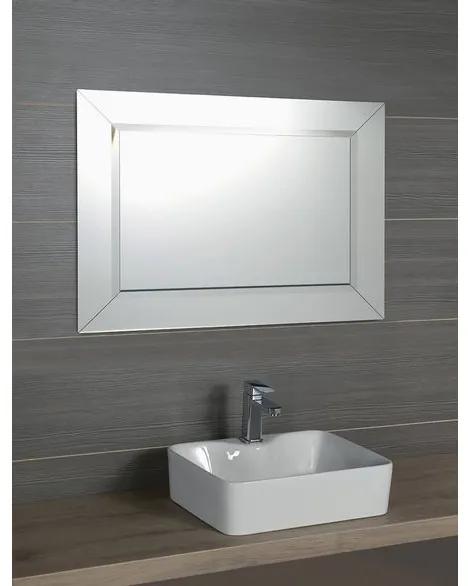Sapho Arak Zrcadlo s lištami a fazetou 90x70 cm, AR090