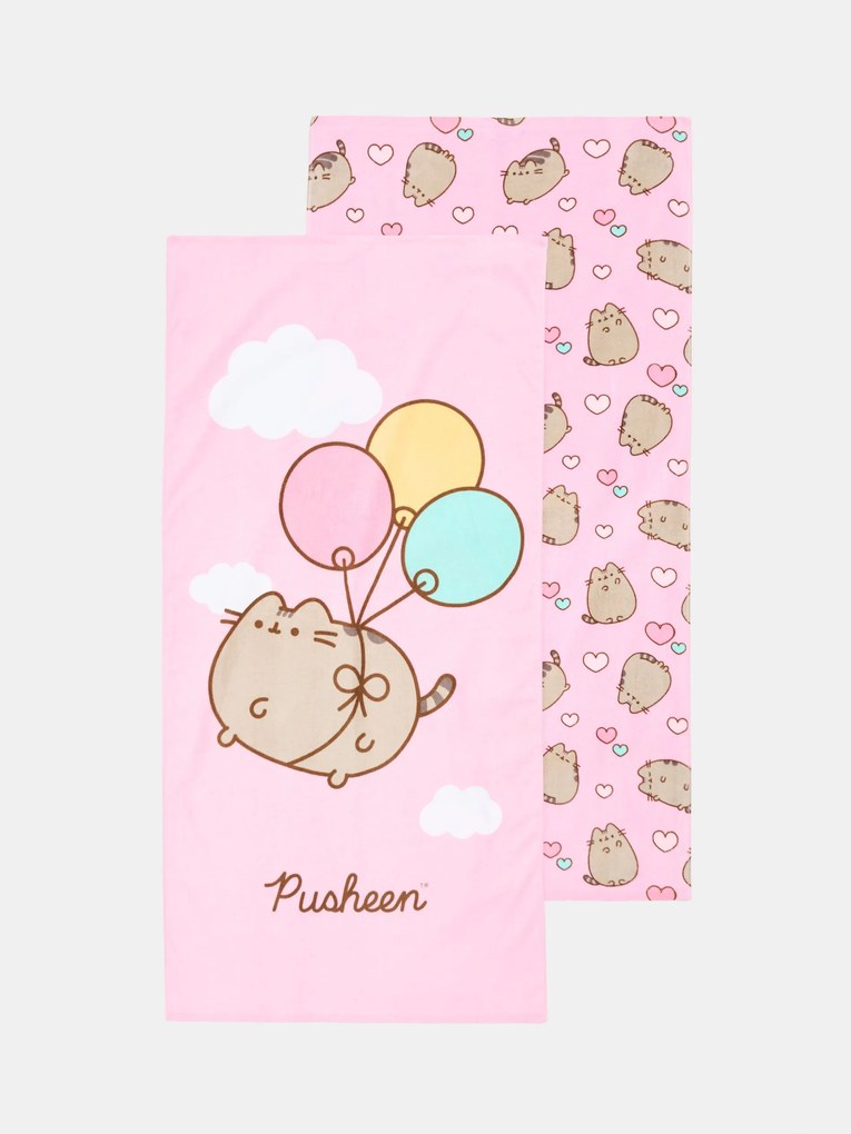 Sinsay - Bavlněná osuška Pusheen the Cat - růžová