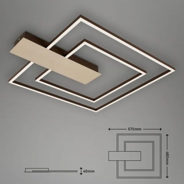 Briloner 3545-017 - LED Stmívatelné stropní svítidlo NICO LED/25W/230V zlatá