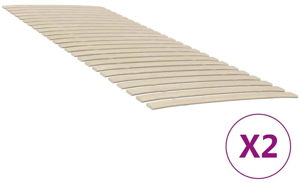 Náhradní lamely k posteli s 48 lamelami 2 ks 80x200 cm 3203724