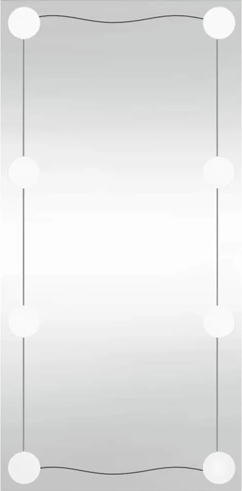 Nástěnné zrcadlo s LED osvětlením 30 x 60 cm sklo obdélníkové 3189149