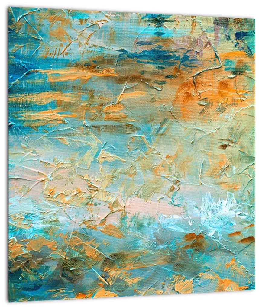 Obraz modré abstrakce (30x30 cm)