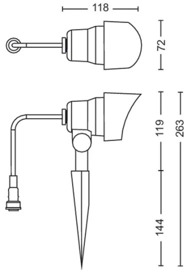 Philips - LED Venkovní bodové svítidlo GARDENLINK LED/24W/230V 2700K IP44