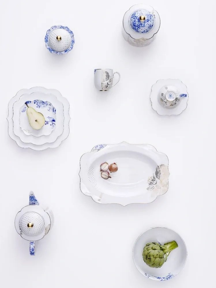 Pip Studio Royal White hrnek 300ml, bílý (Porcelánový hrnek)