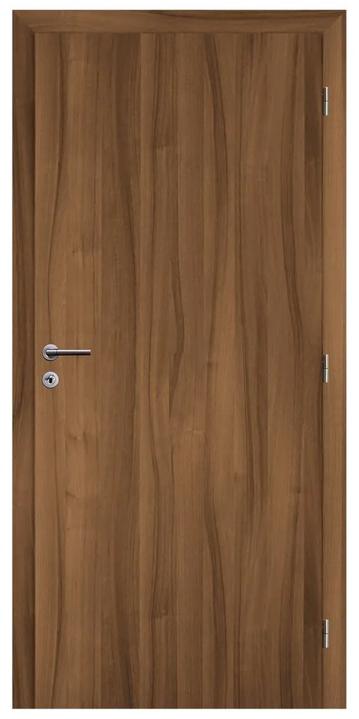 Solodoor Interiérové dveře 80 P, 850 × 1985 mm, fólie, pravé, ořech královský, plné