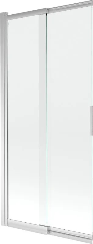 Mexen Fox dvoukřídlá posuvná vanová zástěna 85 x 150 cm, transparentní, chrom - 891-085-002-01-00