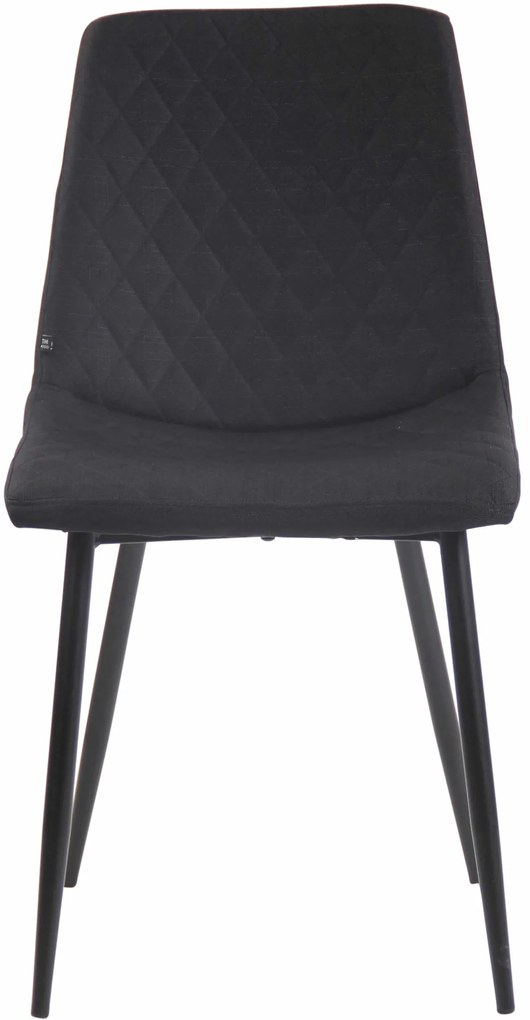 Jídelní židle Hewton - látkové čalounění | černá