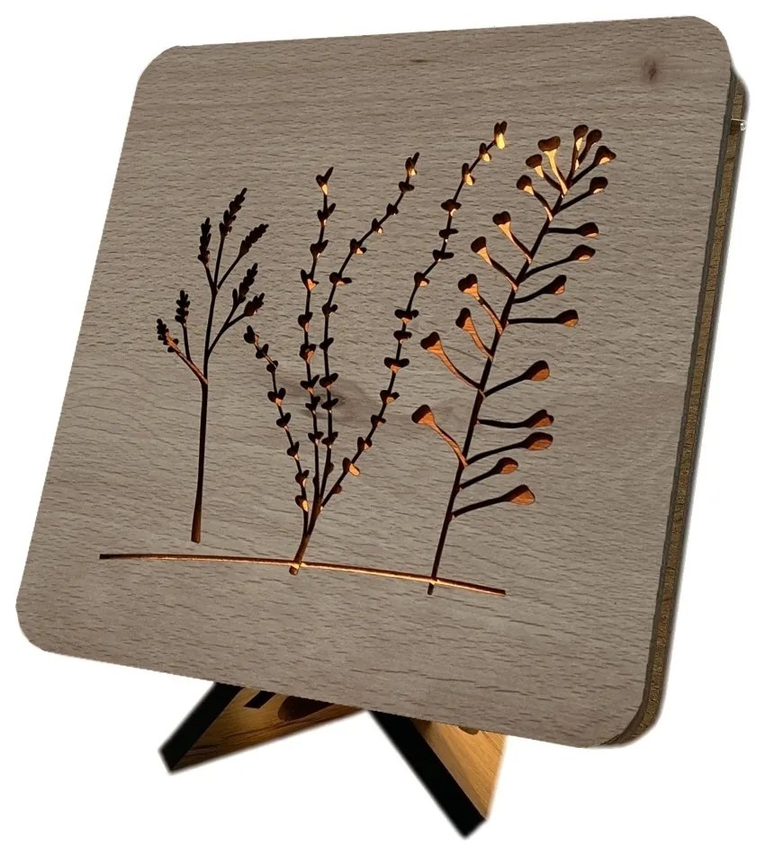 Li-Go "Kokoška" lampa 19x19cm provedení povrchu: dub světlý
