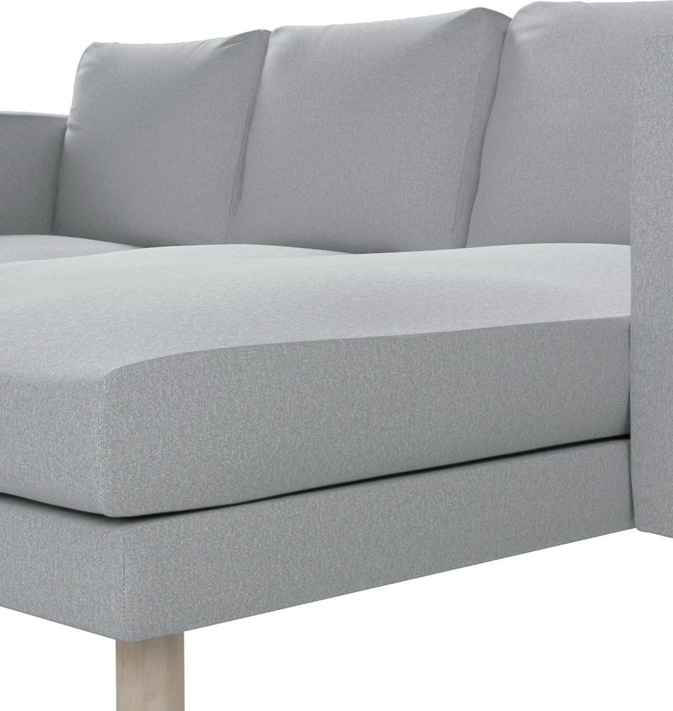 Potah na pohovku IKEA Norsborg 3-místná se šezlongem barva šedá látka pletený vzor