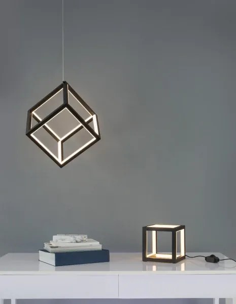 LED lustr Gabbia 25 černé