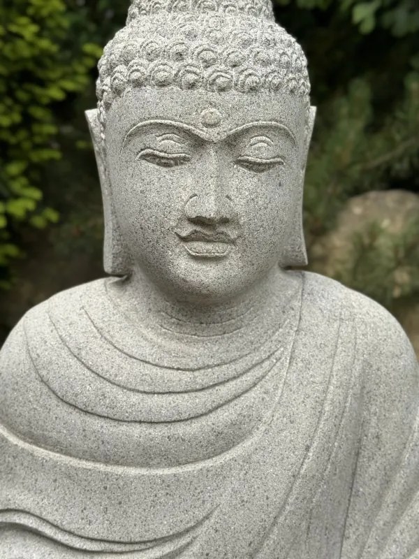 Socha Buddha tesaná, 60 a 80 cm, mudra osvícení 60 cm
